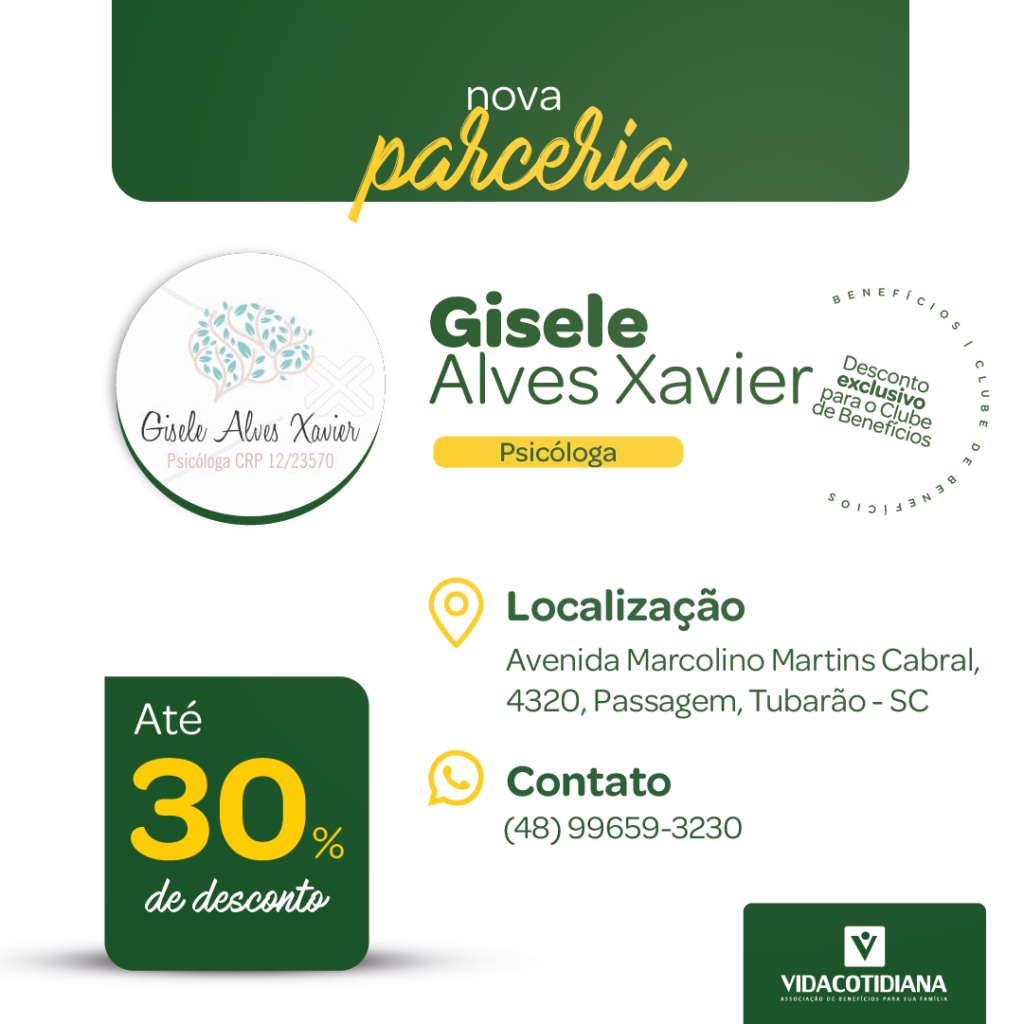 Novo Parceiro – Gisele Alves Xavier – Vida Cotidiana