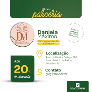 Novo Parceiro - Daniela Máximo Micropigmentação e Estética - Vida Cotidiana