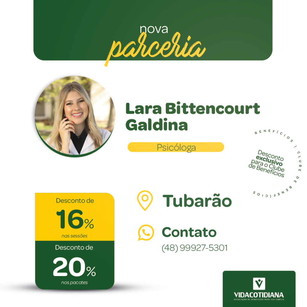 Novo Parceiro – Lara Lara Bittencourt Galdina – Vida Cotidiana