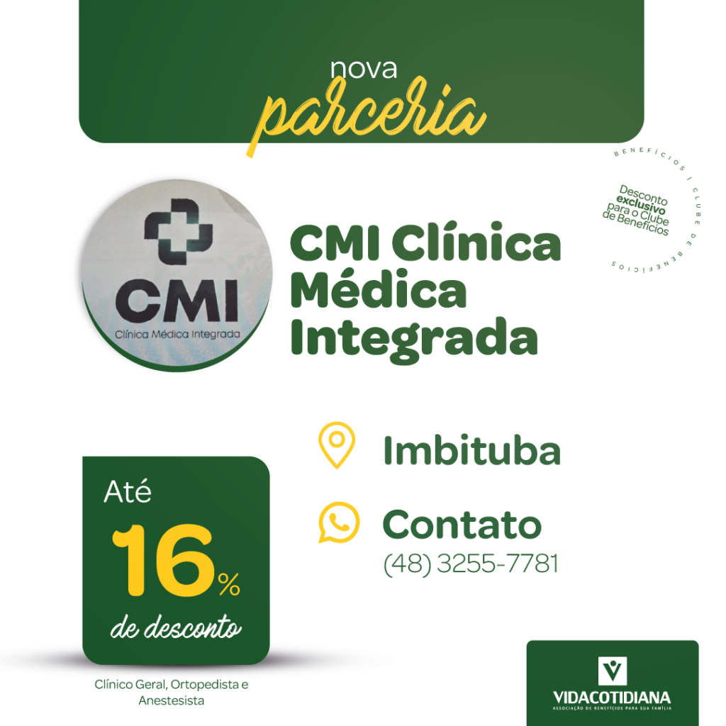 Novo Parceiro – CMI Clinica Médica Integrada – Vida Cotidiana