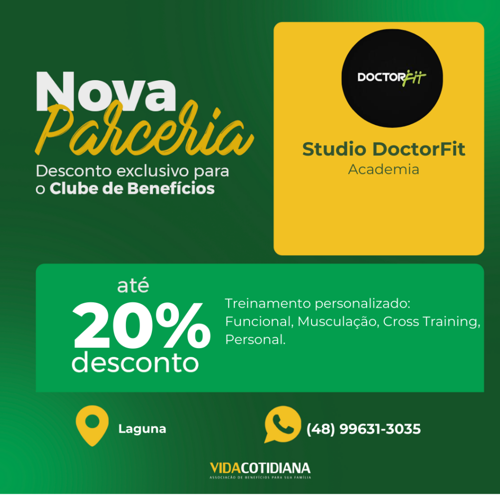 Novo Parceiro | Doctor Fit Laguna - Vida Cotidiana