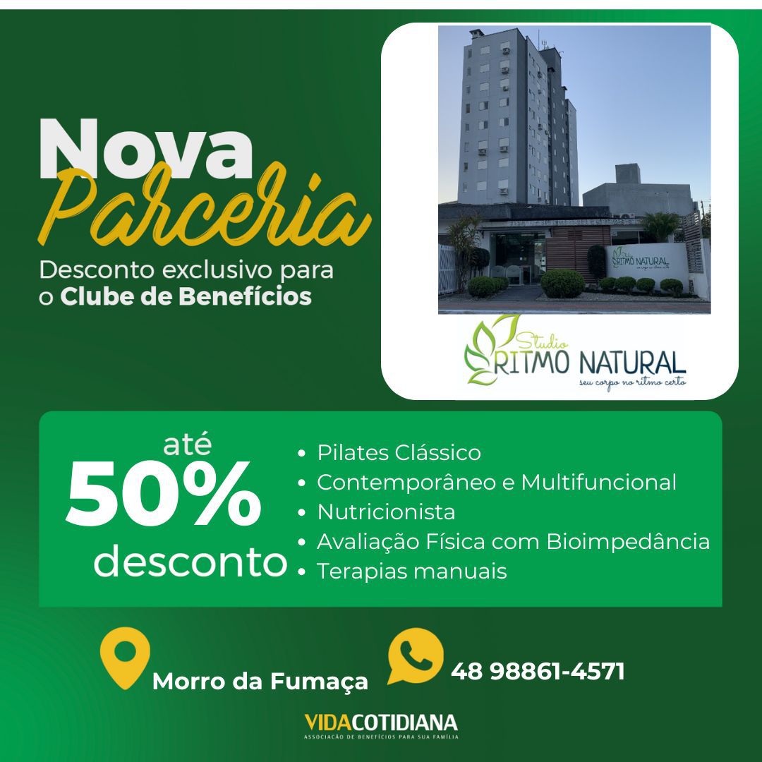 Novo Parceiro | Studio Ritmo Natural - Vida Cotidiana
